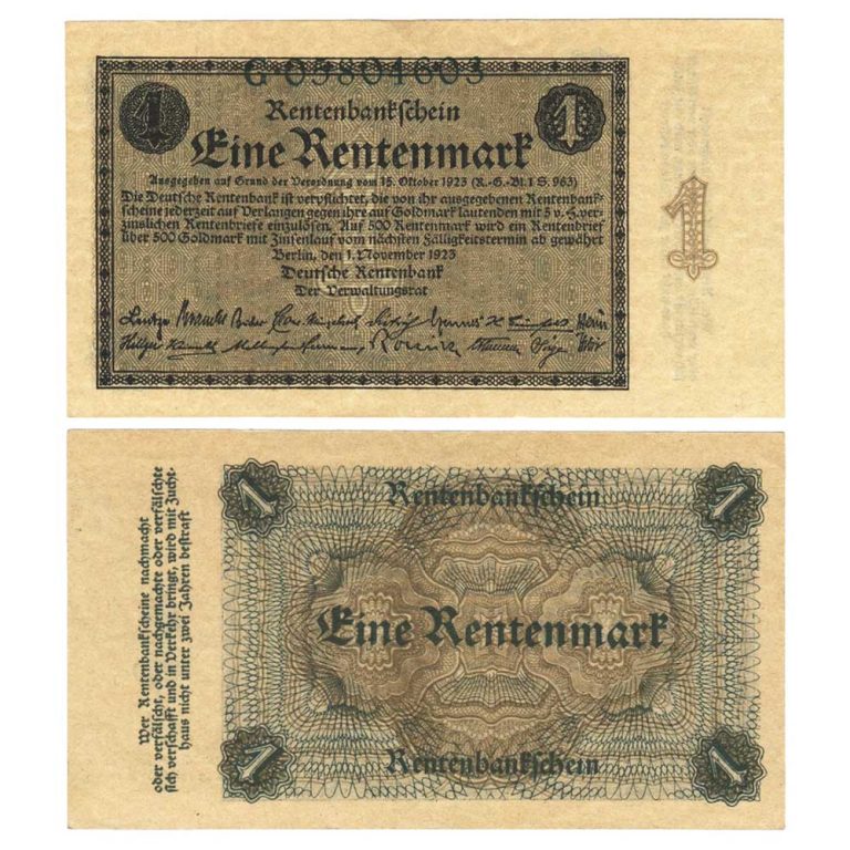 Die Einführung der Rentenmark || Sparkassengeschichtsblog